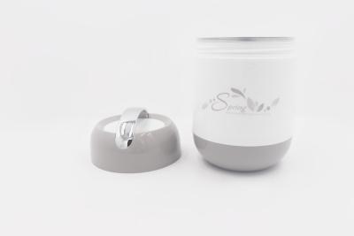 Cina 1L Hot sale double lid vacuum food box with spoon stainless steel insulated food jar in vendita