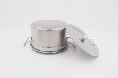 Chine pot courant du pot 4pcs et de l'acier inoxydable d'induction de casseroles avec les pâtes en acier de couvercle faisant cuire le pot à vendre