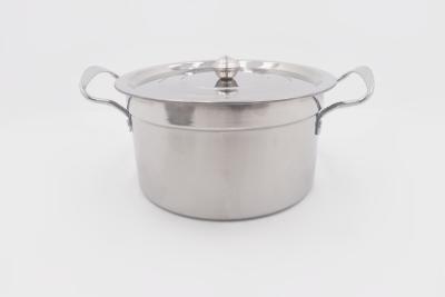 Cina 4pcs Kitcheware high quality hot steamer stainless steel stock pot with steel lid in vendita