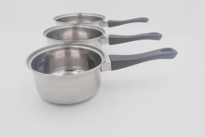 Chine pot multi de fonction du style 3pcs d'acier inoxydable de casserole coréenne de lait avec la couverture à vendre