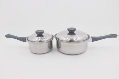 Cina 3pcs Cookware pots nonstick cooking pot stainless steel sauce pan in vendita