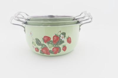 Chine ensemble classique en gros solides solubles du cookware 6pcs faisant cuire le pot courant de couleur multi de pots avec la couverture à vendre