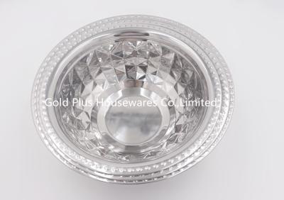 China 24cm Kitchenware stainless steel vegetable washing basin for sale flat edge soup basin with lid for sale