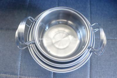 China El Cookware fijó los potes de aluminio profesionales de la acción del pote de la sopa del pote que enarenaba y del pote grande común de la sopa de los potes con precio de fábrica en venta
