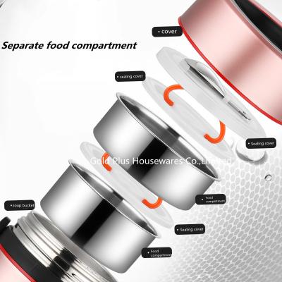 Cina 2.2L Double Wall food warmer food grade thermo lunch box for adult  stainless steel insulated big food container in vendita