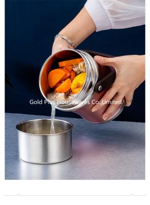Cina 2L Ecofriendly vacuum stainless steel thermal insulated lunch box pink color bpa free thermal food jar in vendita