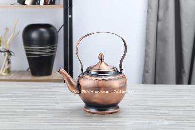 Cina 20cm Durable stainless steel water fast boiling kettle silver color kitchen tea kettle double wall hotel water kettle in vendita