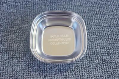 China Hot sale korean style cheap stainless steel sauces tray rectangular saucer dish with different dividers zu verkaufen