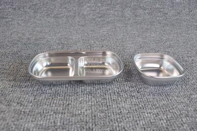 China Chinese factory rectangular stain dipping plates restaurants serving dishes  3 compartment divided sauce dishes for sale
