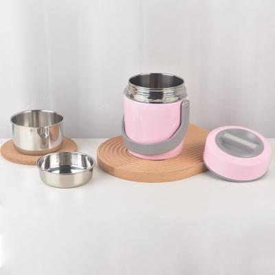 Китай Обедает опарник еды вакуума металла beaker 2L 304 преданного двухслойного вакуума ведра braising стальной изолированный продается