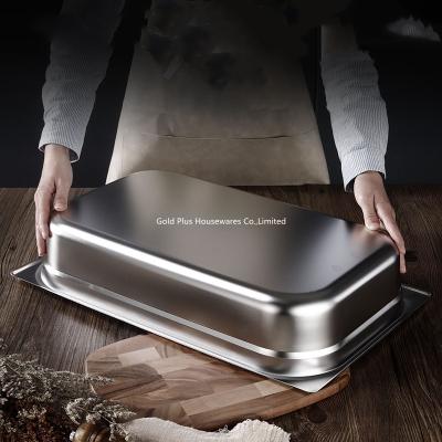 Buffet accessory anti corrosion and safe food container 1/1 stainless steel restaurant equipment food warmer for school