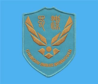 Китай Вышитый логос на twill, значение продуктов вышивки ткани twill, дешевое но восхитительное, самое лучшее, продается