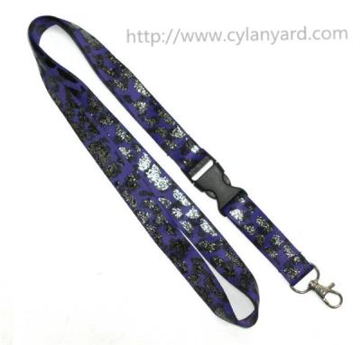 Chine Lanières polychromes simples bon marché de cou d'impression avec la boucle d'ABS et le crochet détachables de chien en métal, à vendre