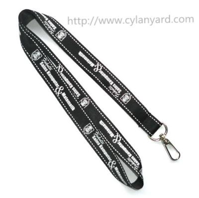 China Office supply employee badge holder lanyards, polyester id card lanyards, for sale