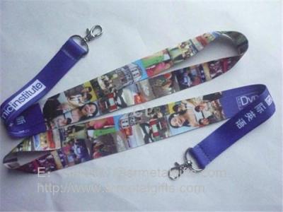 China Tailor made full color branding logo neck lanyard ribbon, tailored promotional straps, for sale