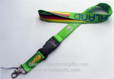Chine Courroies promotionnelles polychromes travaillées de support d'insigne d'identification, lanière colorée sur mesure d'impression à vendre