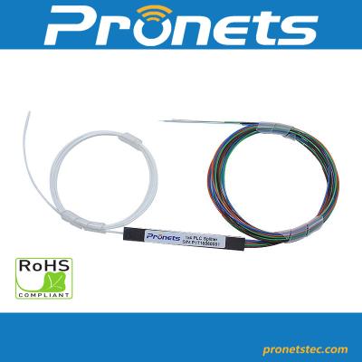 Quality 0.9mm Pigtail 1x4 PLC Splitter G657A1/A2 Fiber Optic PLC Splitter Mini Modular for sale