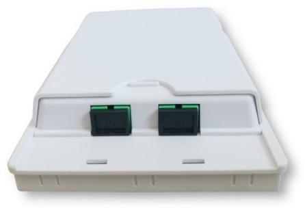 Quality 2 Ports Optical Termination Outlet Box For SC Simplex Or LC Duplex for sale