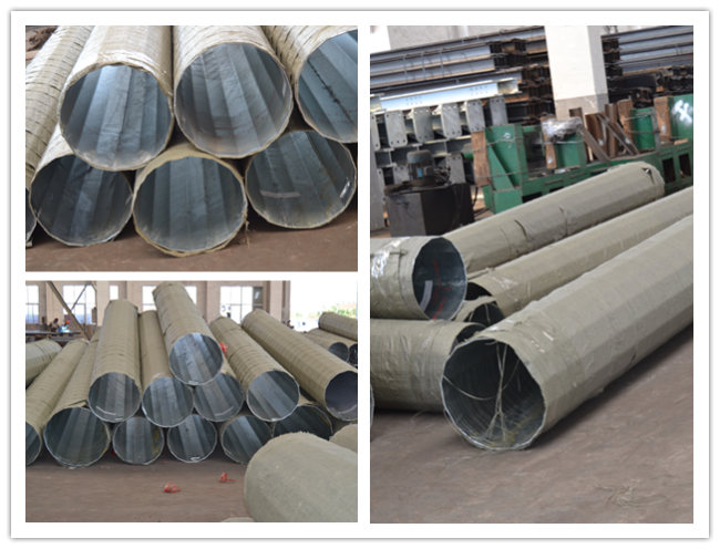 15meter 6000kg Steel Tubular Electric Pole Ip65 0