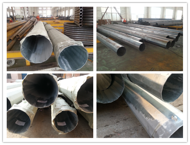 15meter 6000kg Steel Tubular Electric Pole Ip65 1