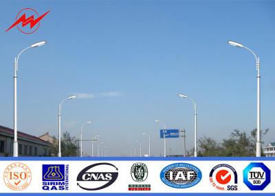 China 9M Single Arm Galvanized Steel Pole Q345 Material for high way for sale