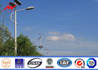 China 9M Single Arm Galvanized Steel Pole Q345 Material for high way for sale