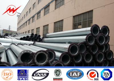 China 18M Class B Type Electrical Power Pole 6mm Thickness With Stepped Bolt Grade 4.8 Bitumen for sale