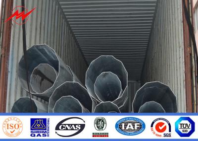 Customized 50FT Electrical Power Galvanized Steel Pole for 110kv transmission