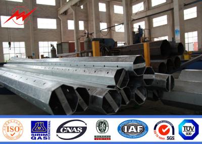 Cina la immersione calda di 10m Q345 ha galvanizzato il palo di corrente elettrica per la linea di trasmissione in vendita