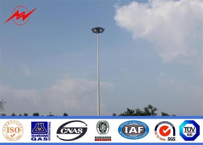 China 20 meter out door galvanized high mast pole including all lamps for sale