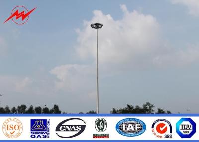 China 20 meter out door galvanized high mast pole including all lamps for sale