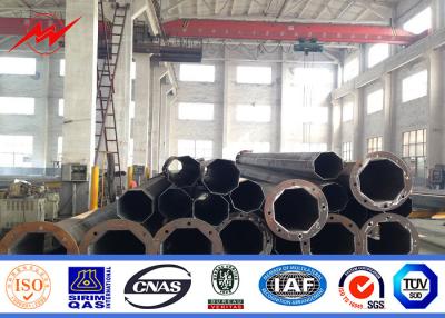 China 15m Electrical Power Pole Customizable Base Plate Mounted Steel Transmission for sale