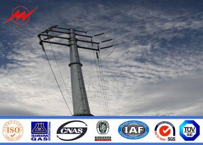 China 11m 3mm Thickness Electrical Steel Utility Pole For Transmission Line for sale