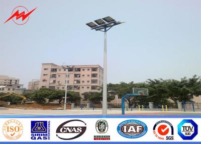 China Custom Galvanized High Mast Light Pole with Double Luminaire Carriage Ring for sale