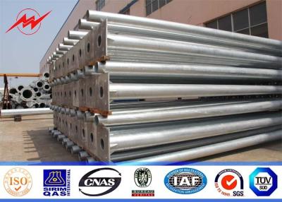 China 16sides 70ft 135kv voltage Steel Utility Pole for sub stational distribution line with steel top plate for sale