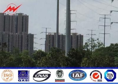 China 16sides 70ft 135kv voltage Steel Utility Pole for sub stational distribution line with steel top plate for sale