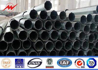 Cina Linea di trasmissione d'acciaio di elettricità della saldatura nera spessore di Pali 25m 4mm in vendita