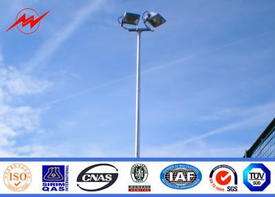 China Single Side Lighting 35M HDG High Mast Park Light Pole with 6 Lamps for sale