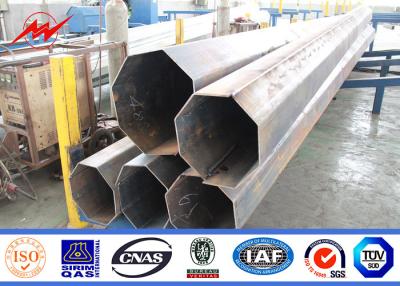 China Polygonal Shape 200Dan Load 11M Height Galvanized Steel Pole With AWS D1.1 Welding Standard for sale