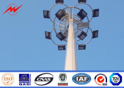 Éclairage Polonais élevé polygonal adapté aux besoins du client de mât de 18m pour le football de stade