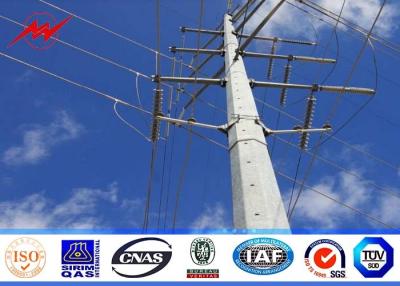 China 21m 5000kg galvanisierte heller Pole 6mm Stahlstärke im Freien mit getretenem Bolzen zu verkaufen