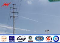 China Customized Mounting Height Electrical Power Pole With Round Conical Shape for sale