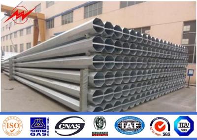 China 14m Heigth 16 sides Sections metal utility poles For Overhead Transmission for sale