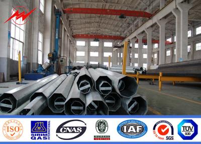 Cina trasmissione d'acciaio d'acciaio galvanizzata 35FT Pali di 30FT Palo per la linea elettrica di Filippine in vendita
