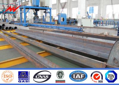 China 15m Electrical Power Pole Customizable Base Plate Mounted Steel Transmission for sale