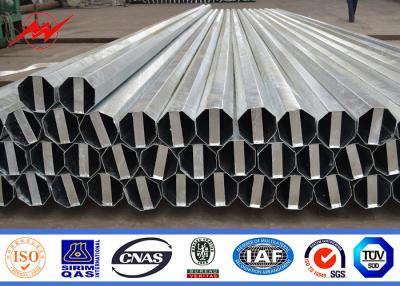 China Q345 Galvanized 15M Electrical Power Pole For Power Transmission 1 - 36mm for sale