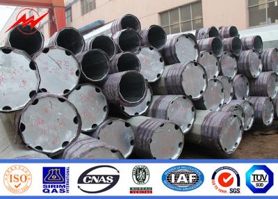 China 11M Class 3 S500MC Galvanized Steel Pole For Electrical Power Transmission Line for sale