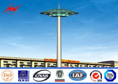 China 23m 3 Sections HDG High Mast Lighting Pole 15 * 2000w For Airport Lighting for sale