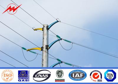 China ASTM A572 Galvanized Tubular Steel Pole For 69 Kv Electrical Transmission Line for sale