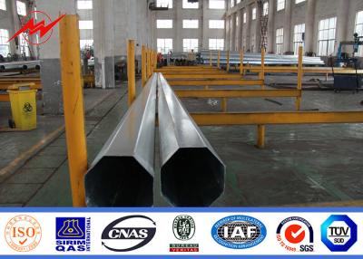China 15m Electrical Power Pole Customizable Base Plate Mounted Steel Transmission for sale
